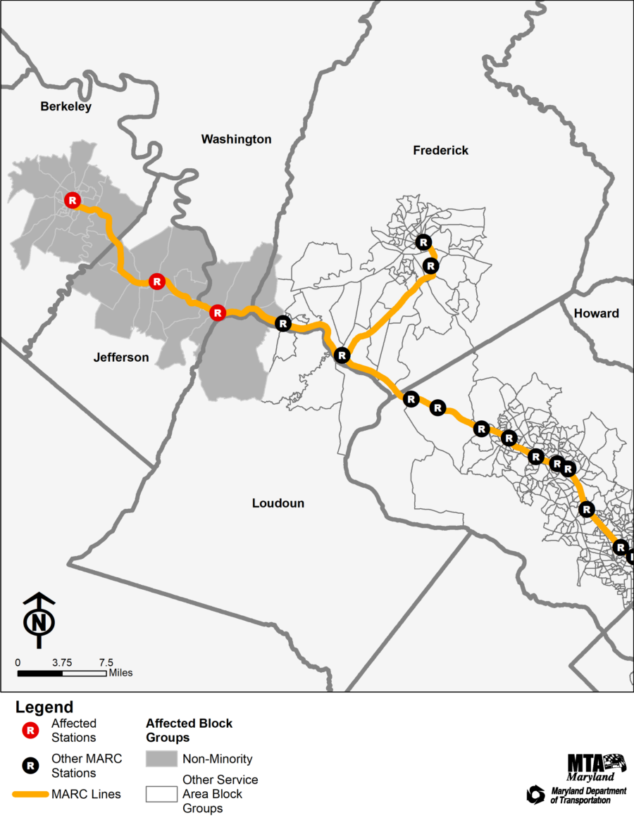 MDOT MTA MARC Title VI Service Equity Analysis • Foursquare ITP