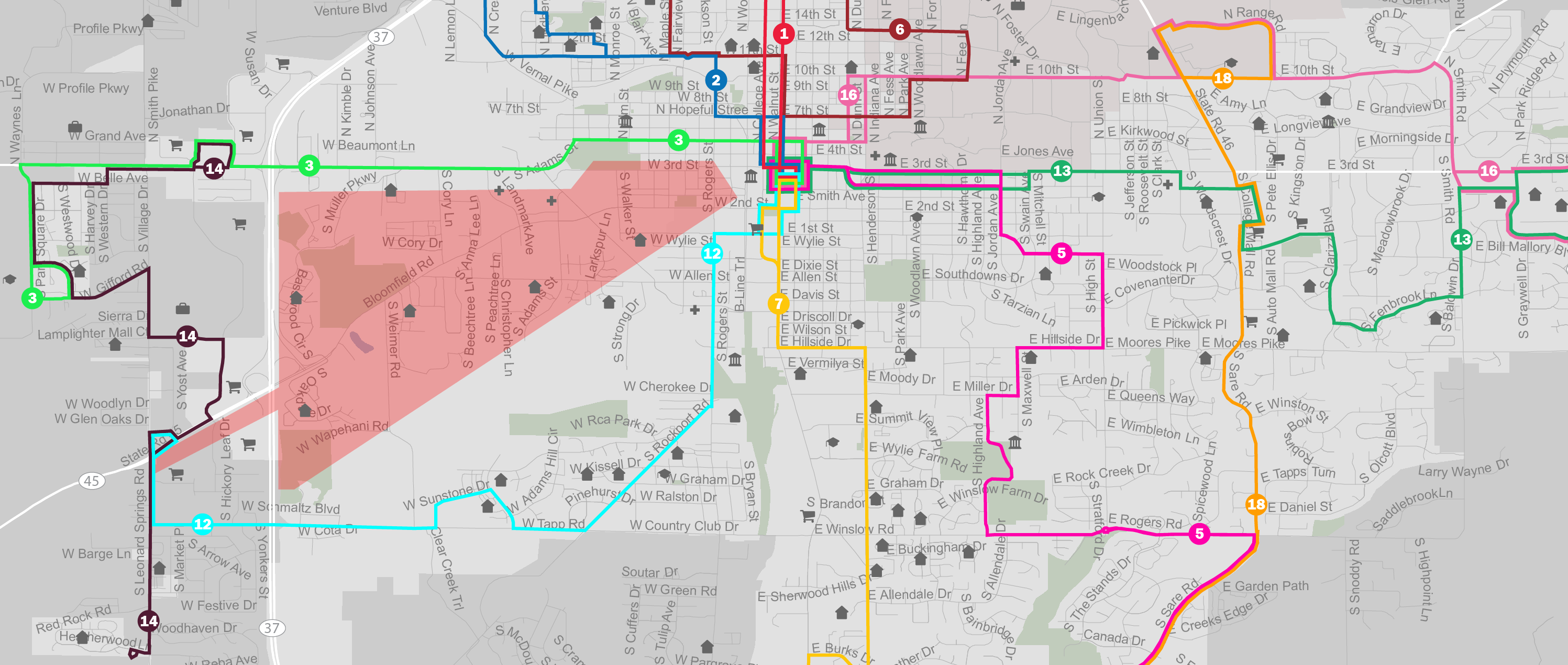 Bloomington Transit Route Optimization • Foursquare ITP