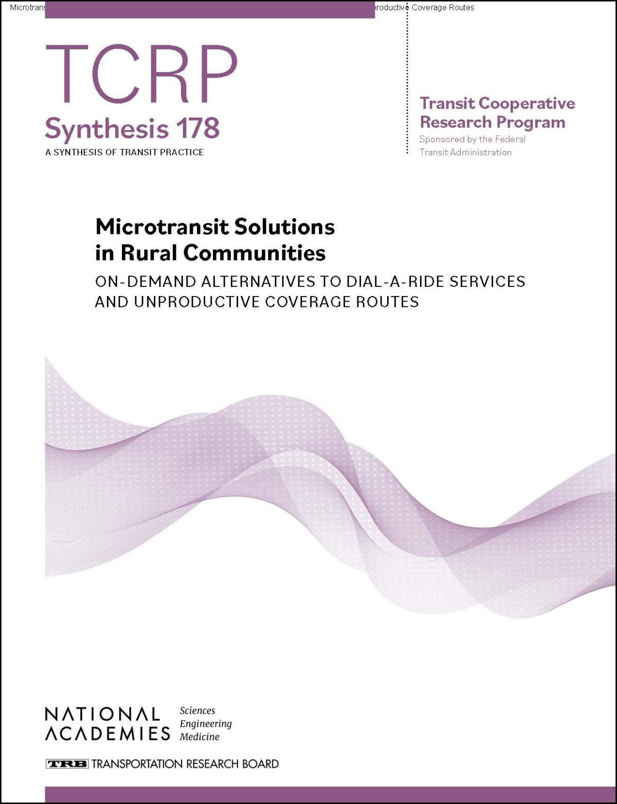 TCRP Synthesis SB-41 Microtransit in Rural Communities • Foursquare ITP